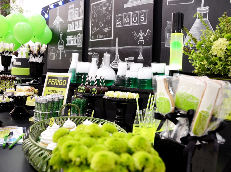 Festa tema laboratório