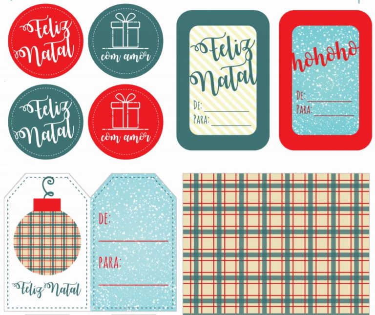 Tags para presentes de Natal | Macetes de Mãe
